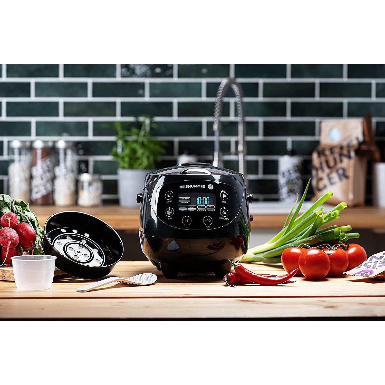 Reishunger Digitaler Mini Reiskocher | electronic4you