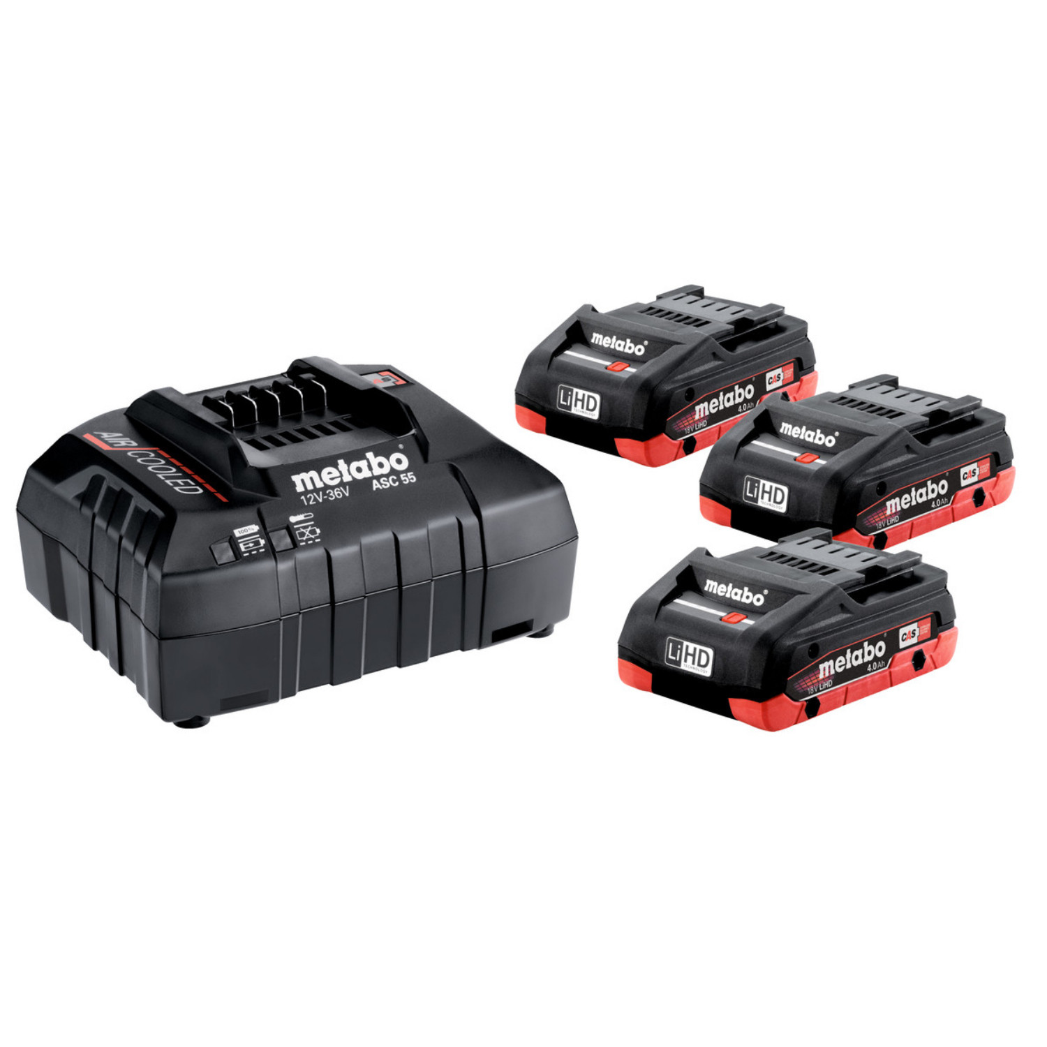 Metabo Basic-Set 3 x LiHD Akkupack 4 Ah | electronic4you