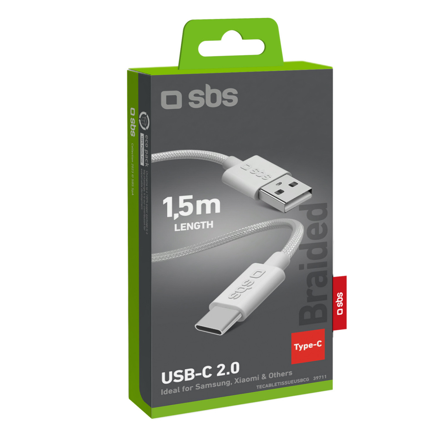 SBS USB-A auf USB-C Kabel weiss 1.5m | electronic4you