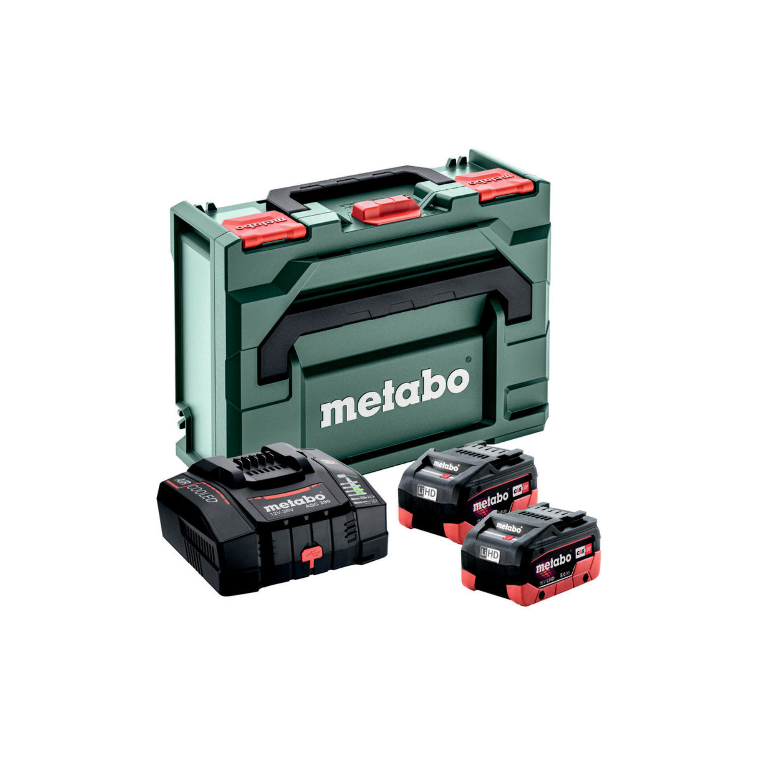 Metabo Basic Set 2 x LiHD 8.0Ah ASC 290 | electronic4you
