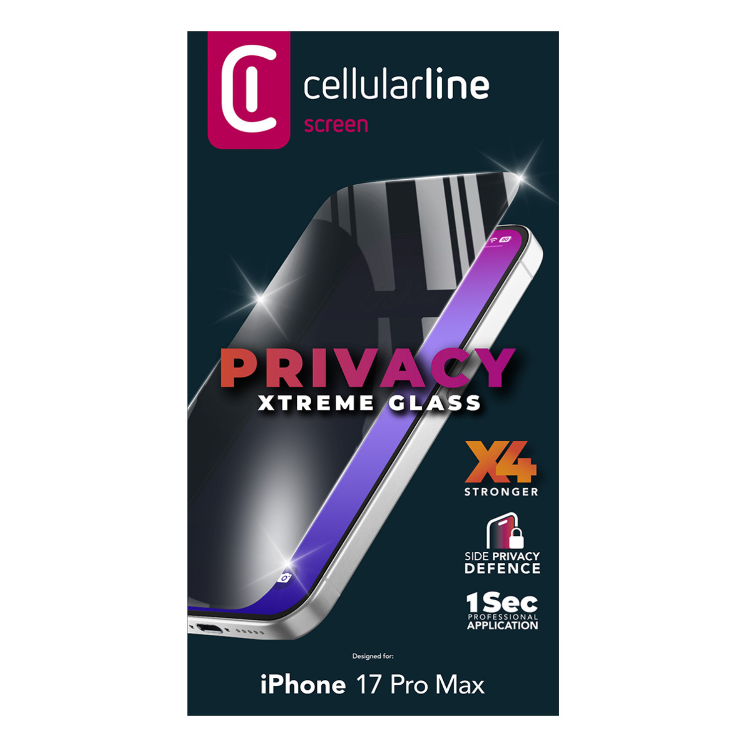 Cellularline Privacy Xtreme iP17 Pro Max | electronic4you