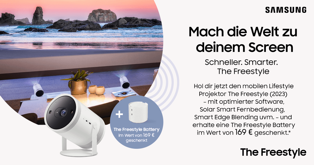 Samsung The Freestyle - Jetzt The Freestyle Battery geschenkt bekommen ...