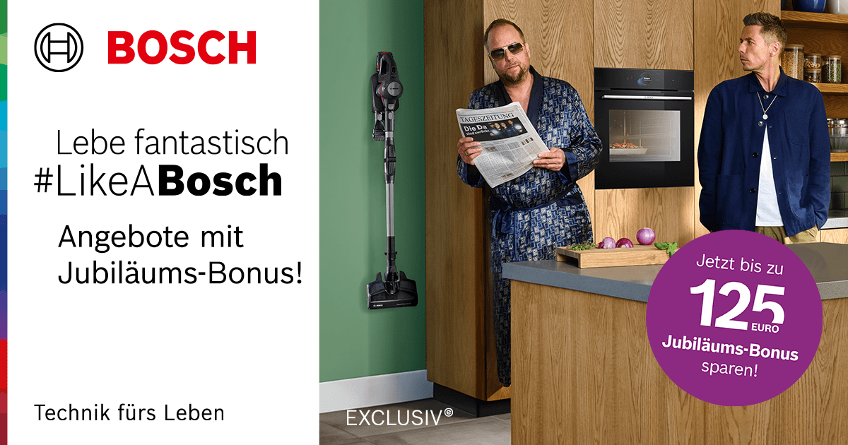 Bosch Jubiläums-Bonus CashBack-Aktion | electronic4you